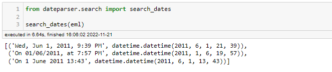 Finding Datetime In Text Using Python Quassarian Viper